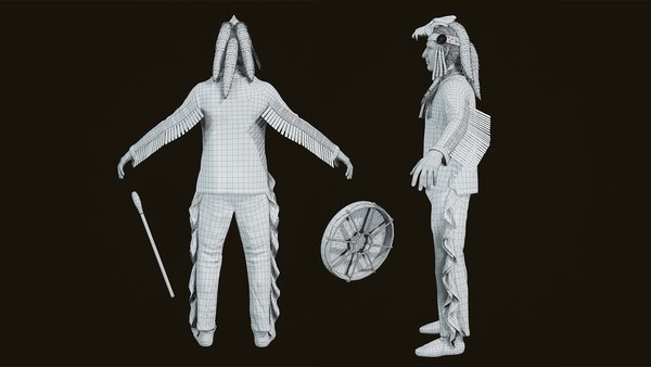 3D Apache Shaman - TurboSquid 1870495