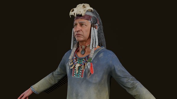 3D Apache Shaman - TurboSquid 1870495