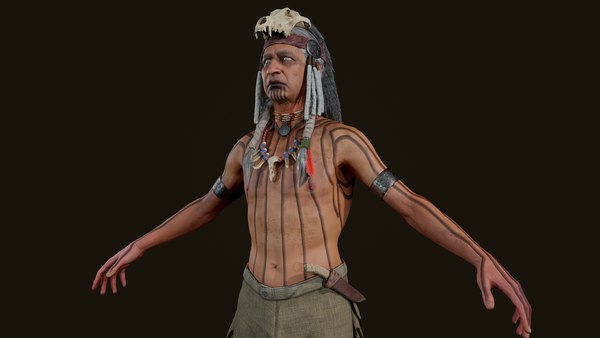 3D Apache Shaman - TurboSquid 1870495