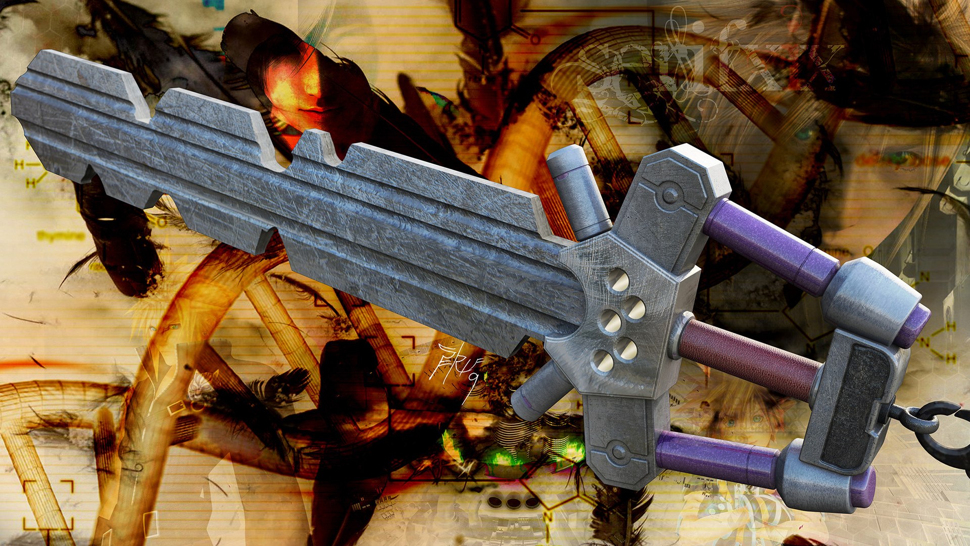 3D Fenrir Blade Key Model - TurboSquid 1982150