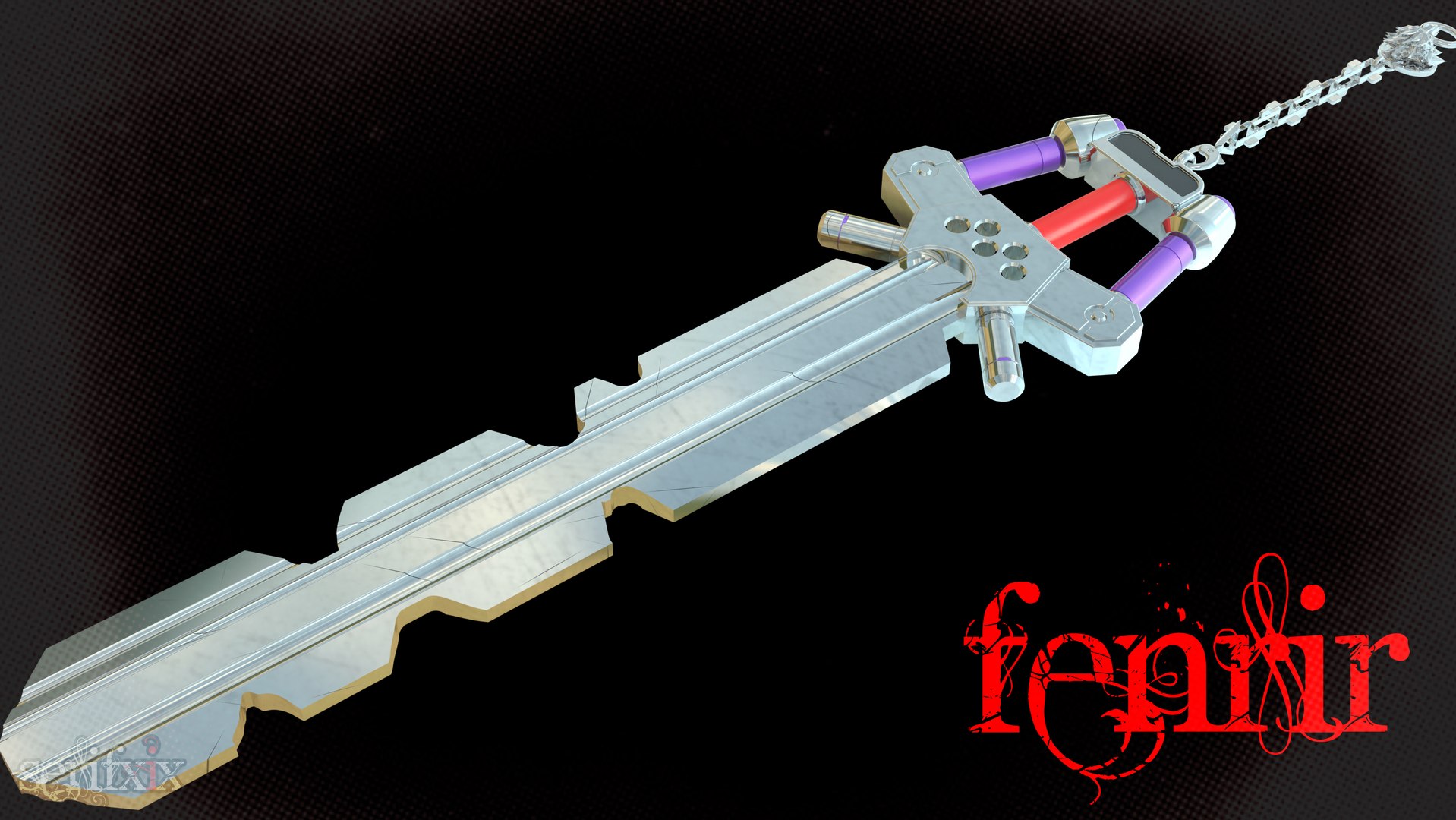 3D Fenrir Blade Key model - TurboSquid 1982150