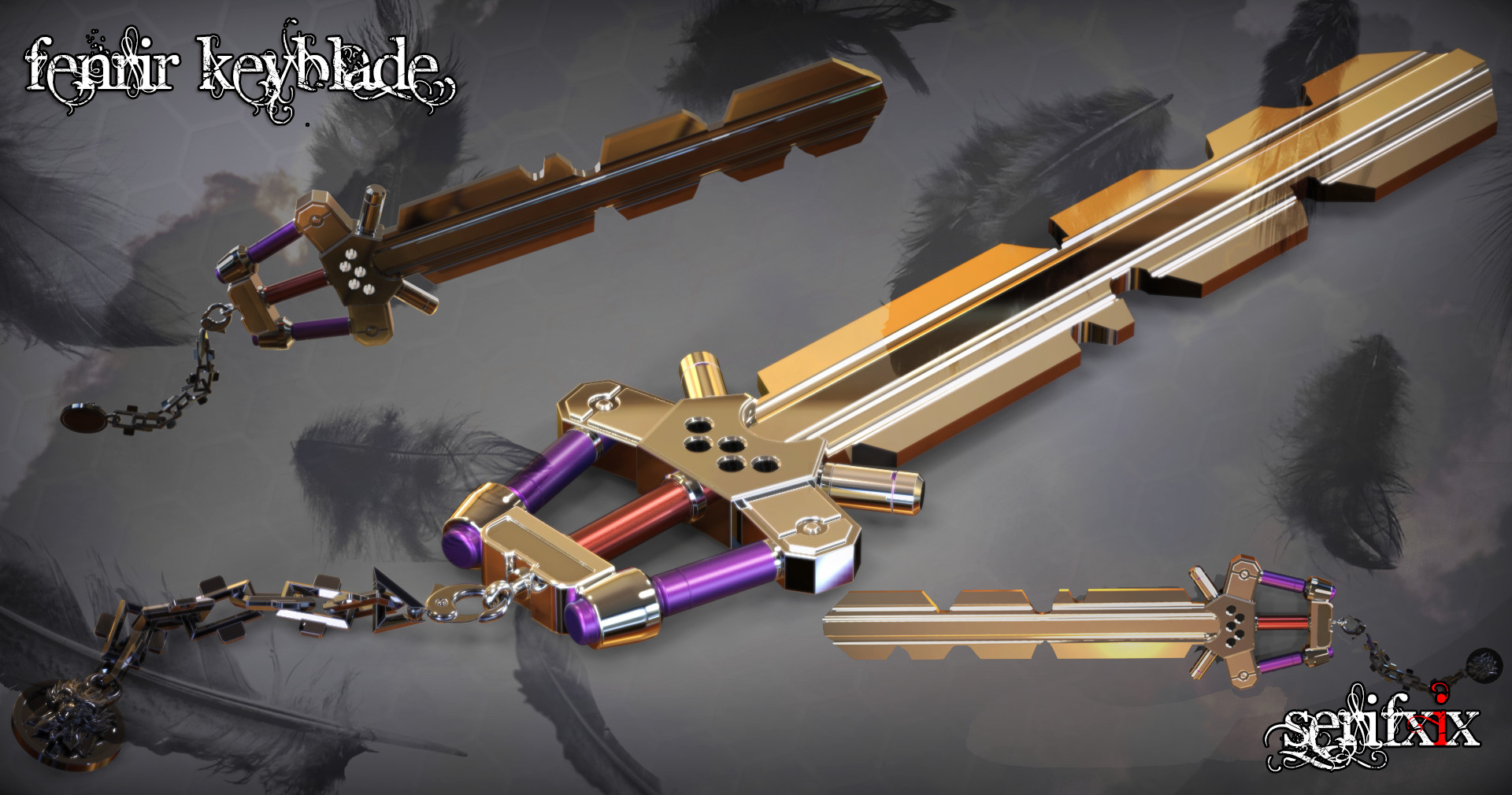 3D Fenrir Blade Key model - TurboSquid 1982150