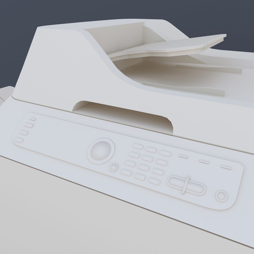 3d copier photocopier photo model