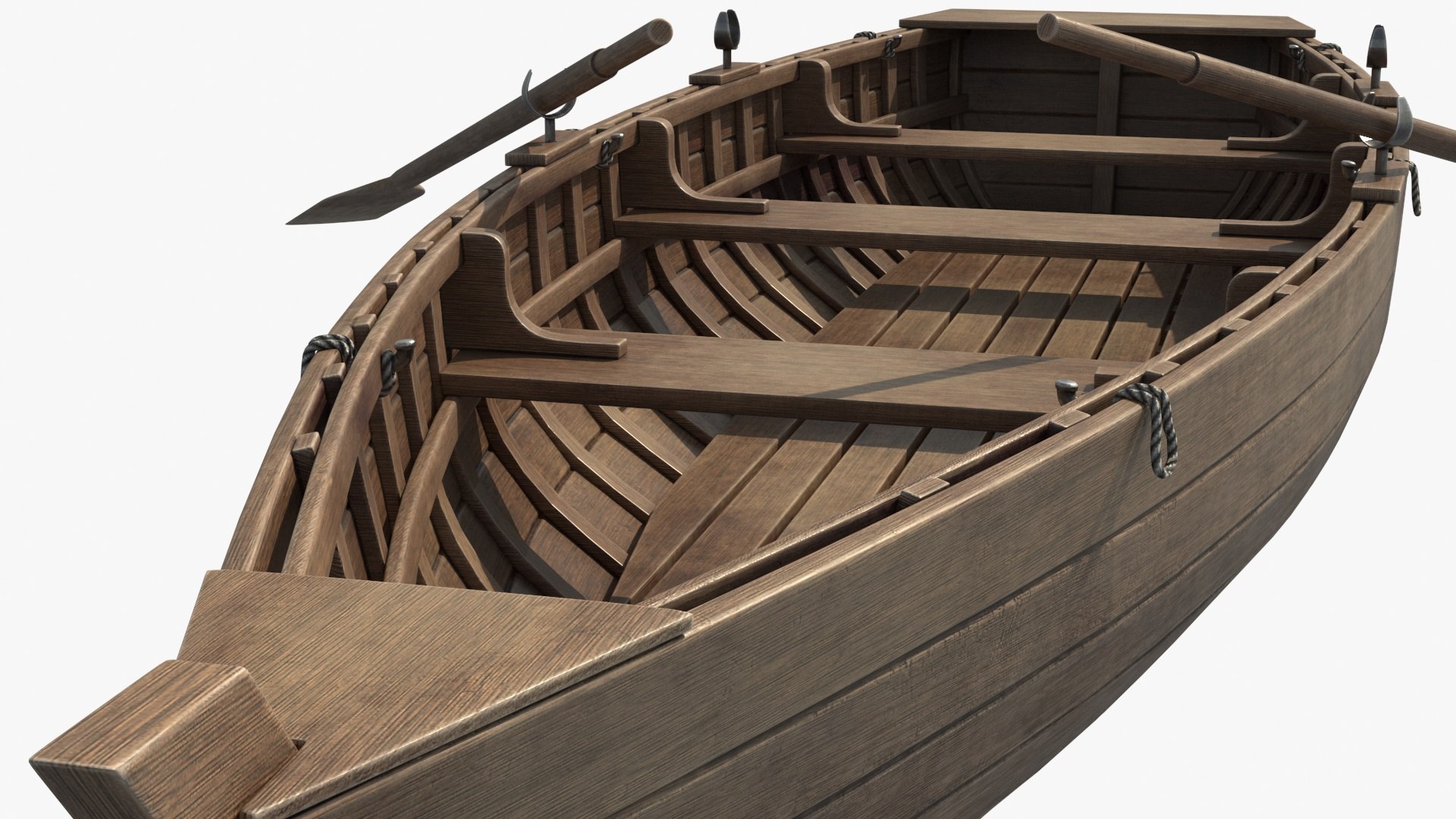 3D Model Wooden Boat V2 - TurboSquid 2235725