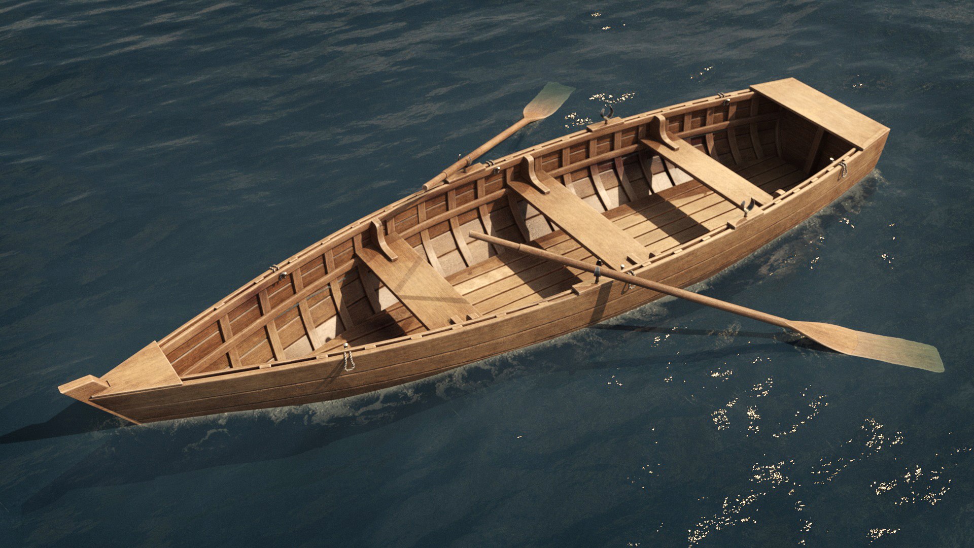 3D Model Wooden Boat V2 - TurboSquid 2235725