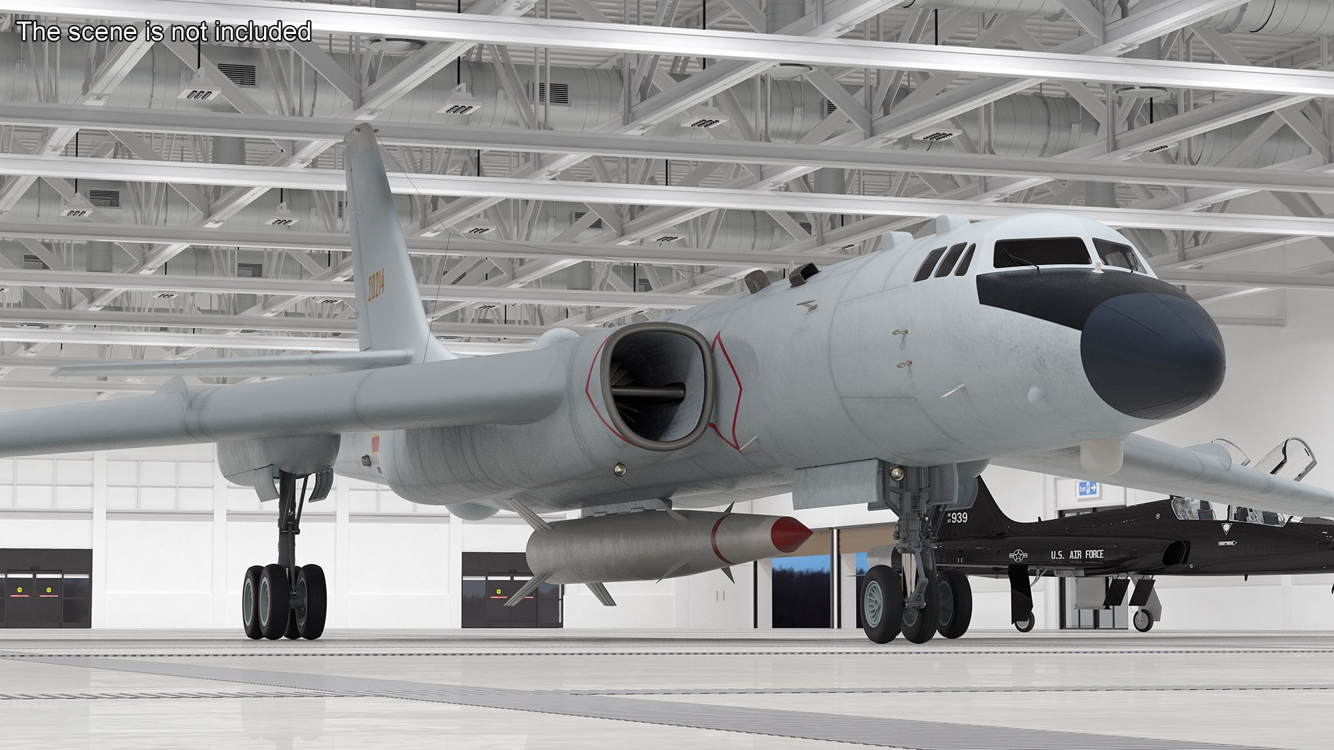 3D Xian H-6 China Strategic Bomber With Strategic Strike Weapon ...