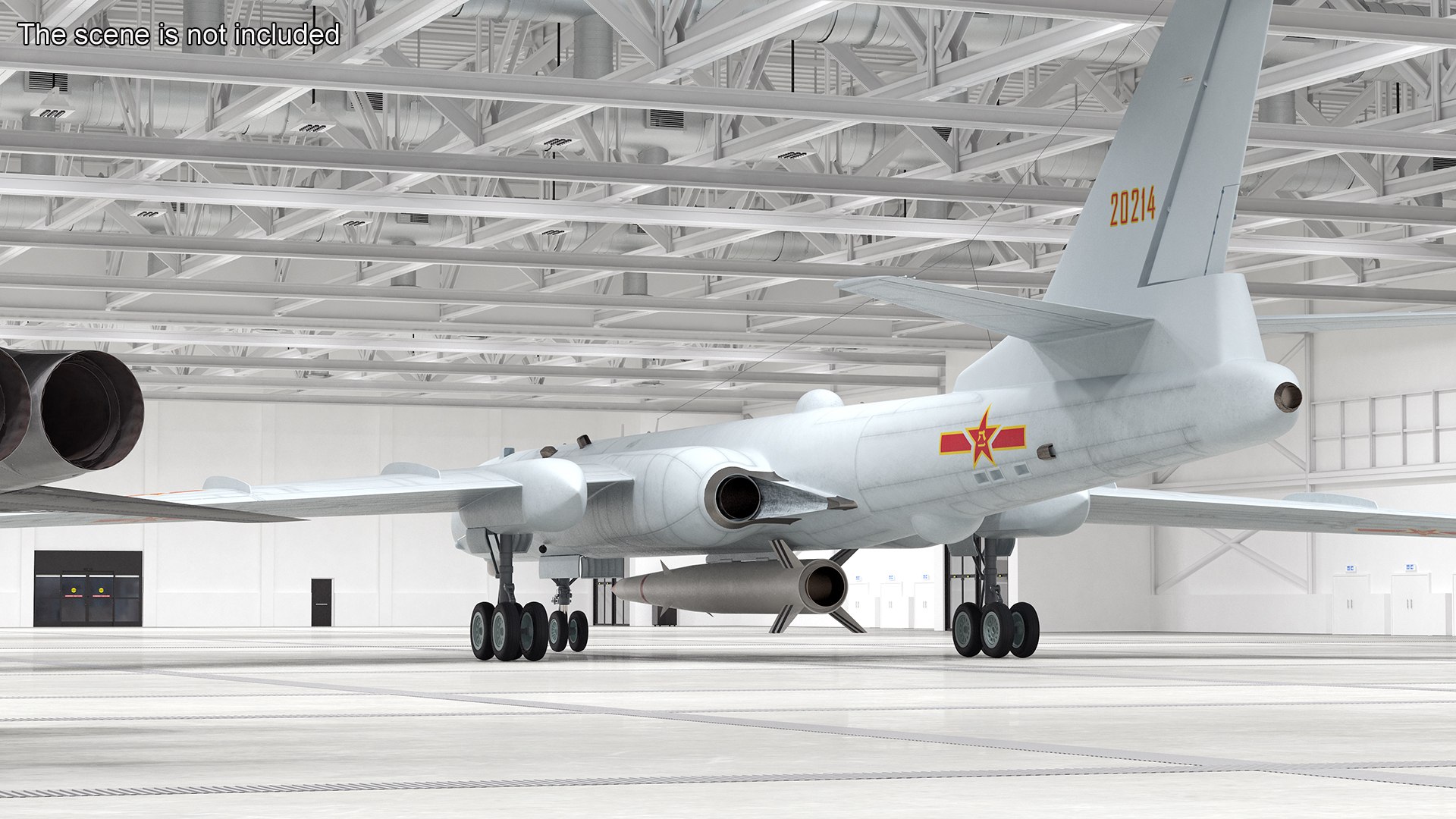 3D Xian H-6 China Strategic Bomber With Strategic Strike Weapon ...