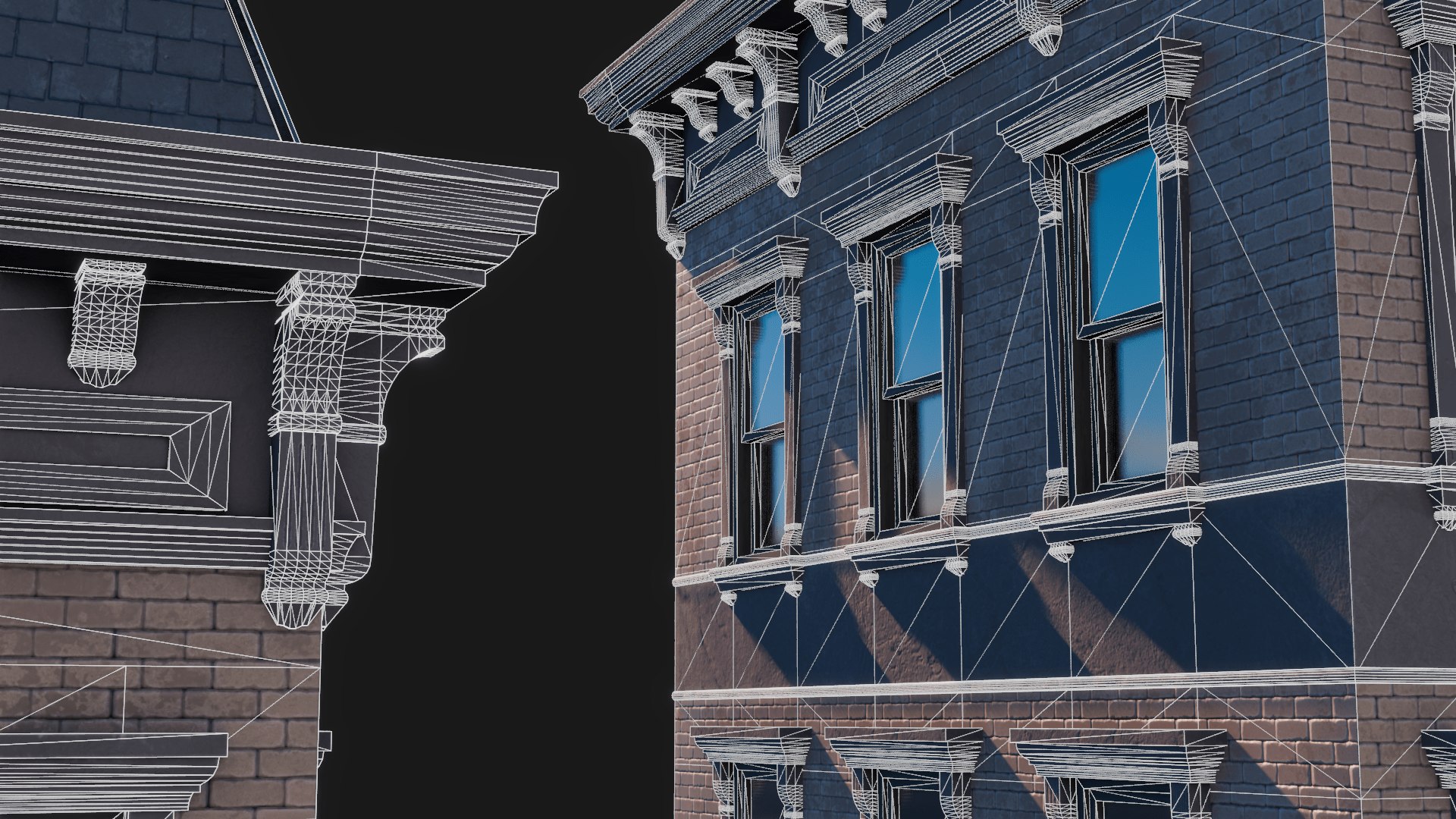 BrownStone Modular Building - Asset 3D Model - TurboSquid 2226970