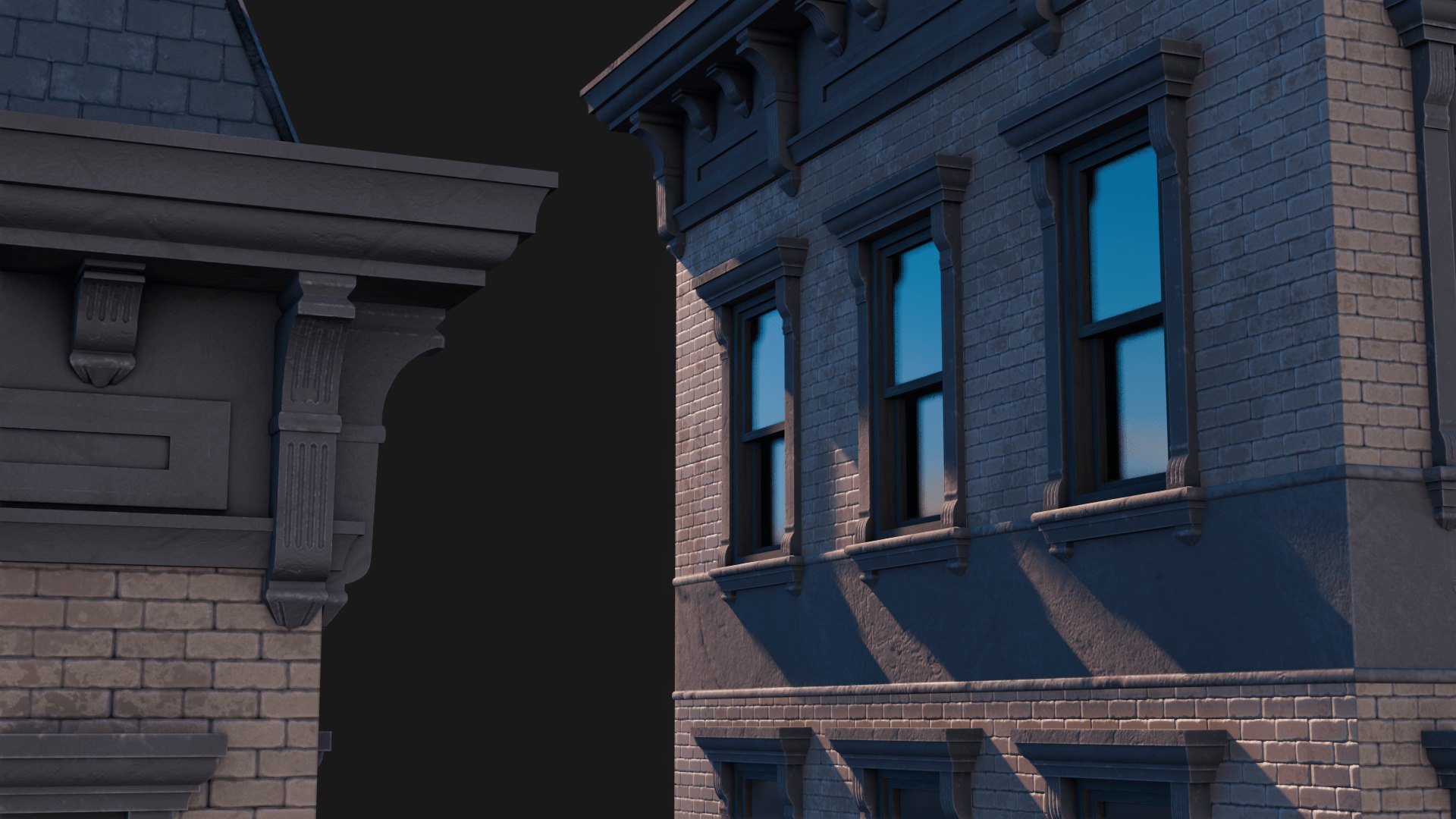 BrownStone Modular Building - Asset 3D Model - TurboSquid 2226970