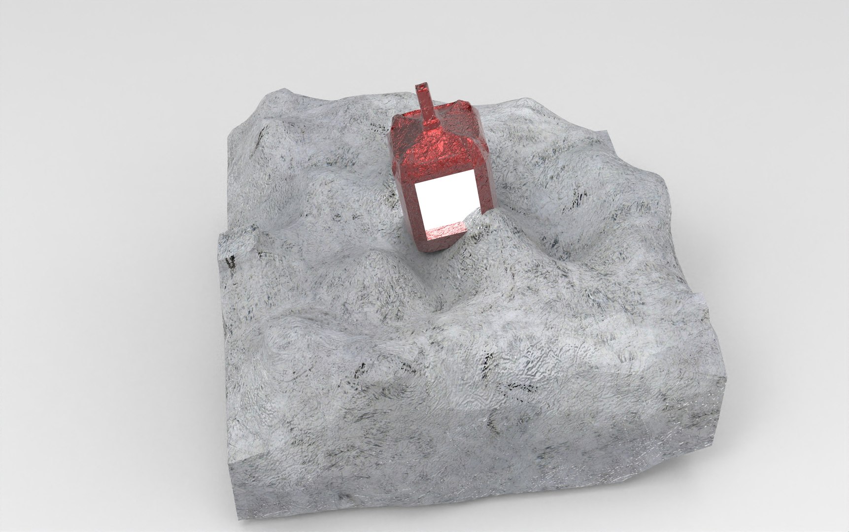 A piece of land and artefact 3D model - TurboSquid 1957156