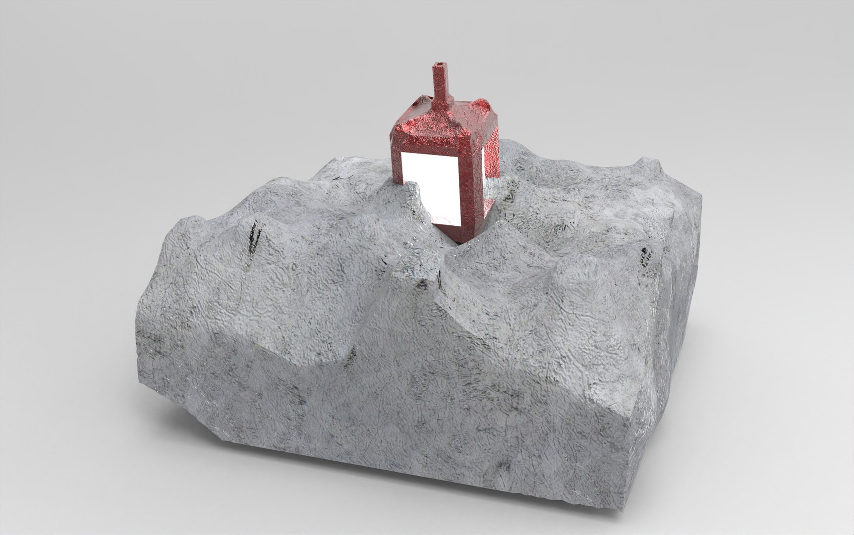 A piece of land and artefact 3D model - TurboSquid 1957156