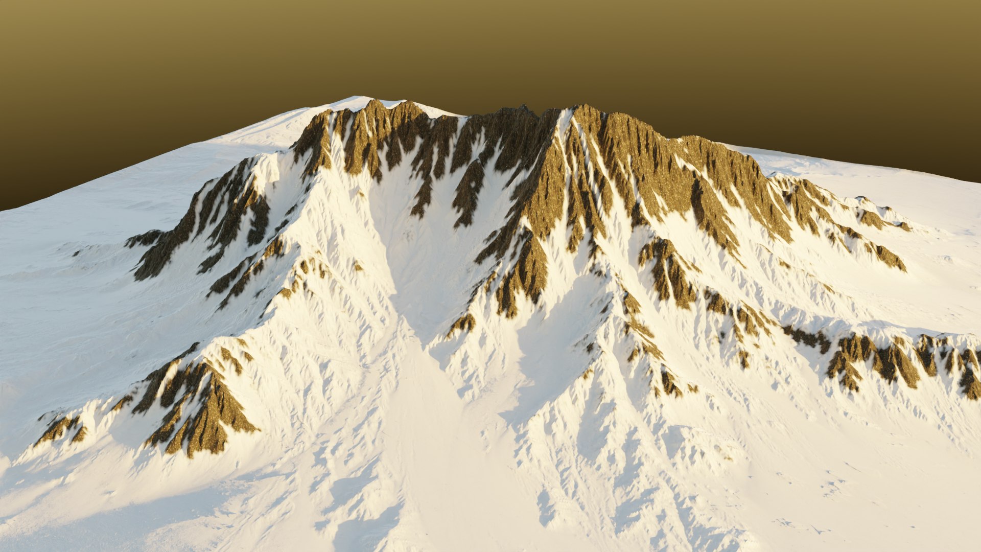 3D Low Poly Snowy Mountain Model - TurboSquid 2004137