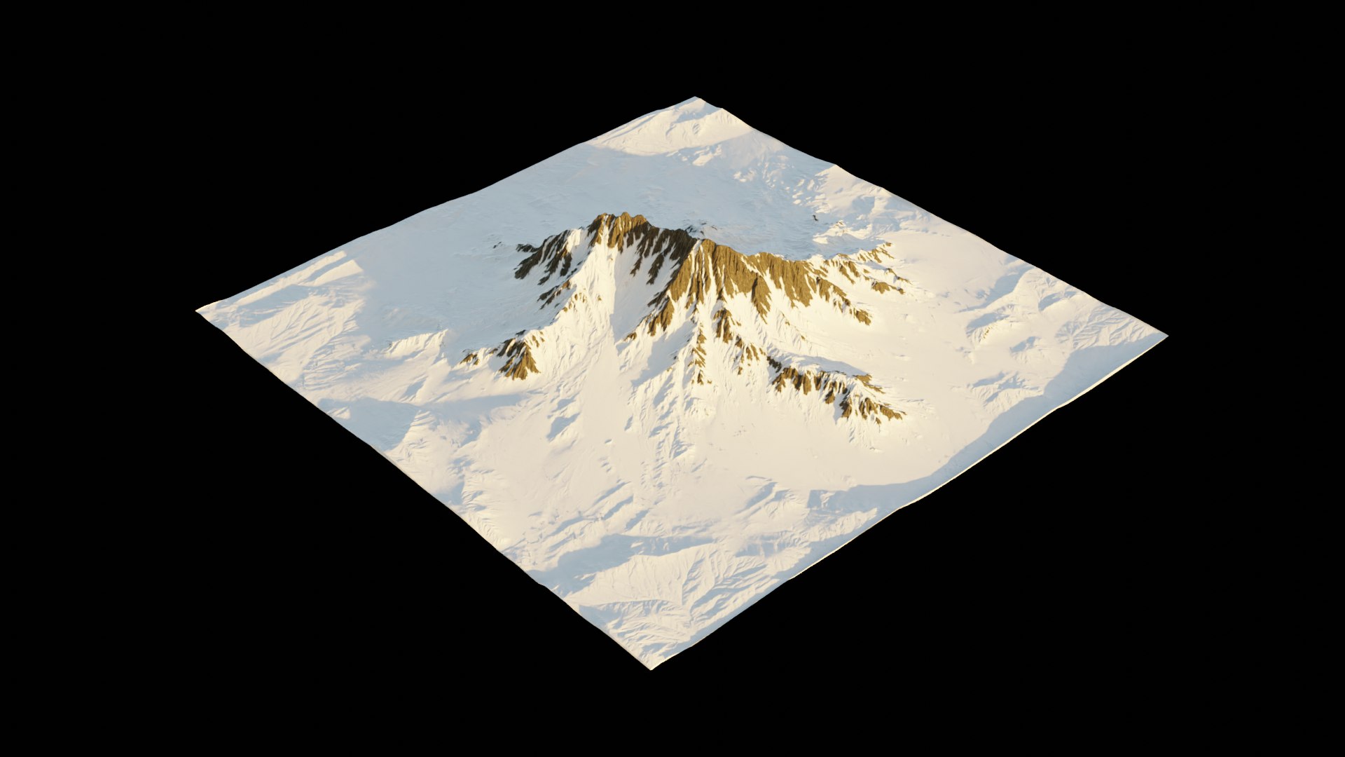 3D Low Poly Snowy Mountain Model - TurboSquid 2004137