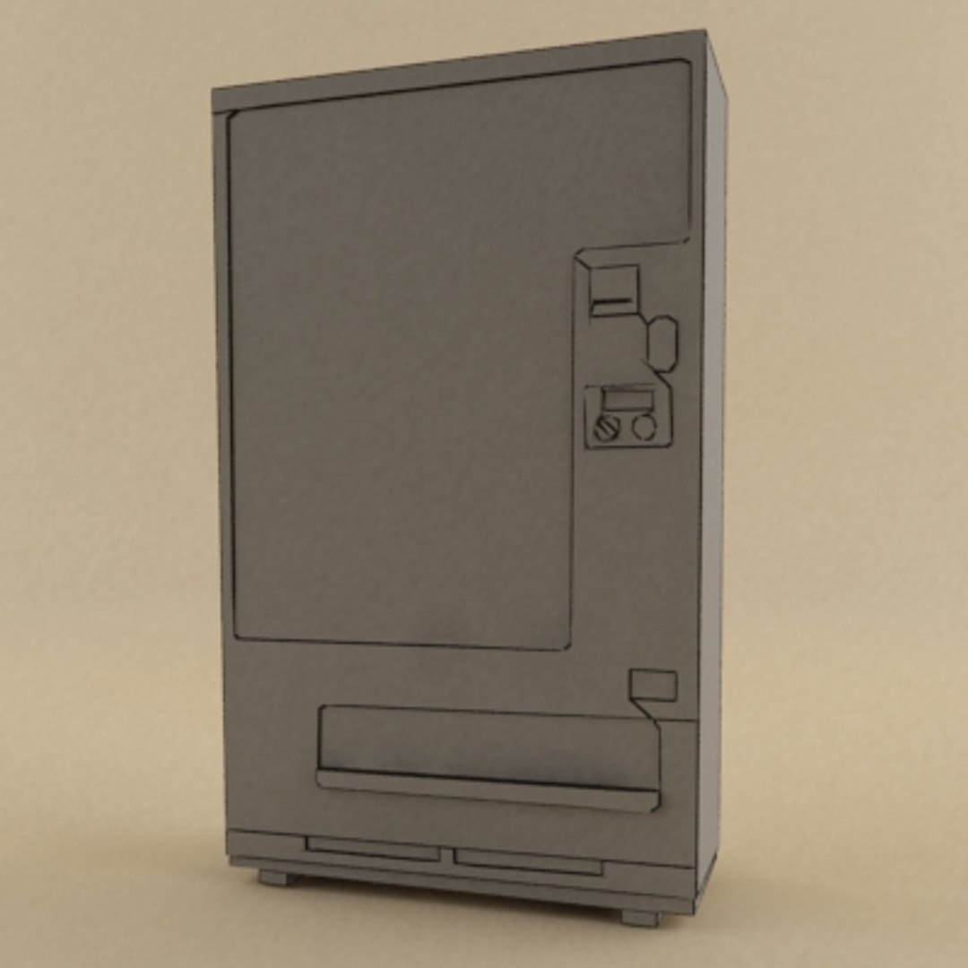 3d Model Modeled Vending Machine
