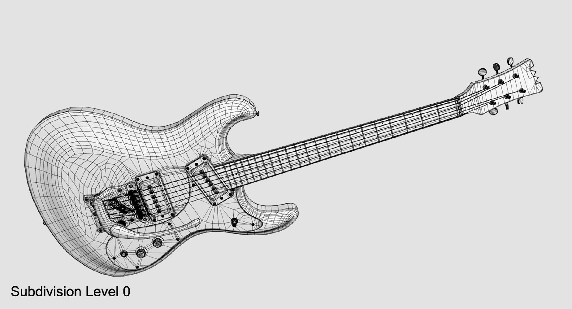 Mosrite Guitar Ventures 3d Model