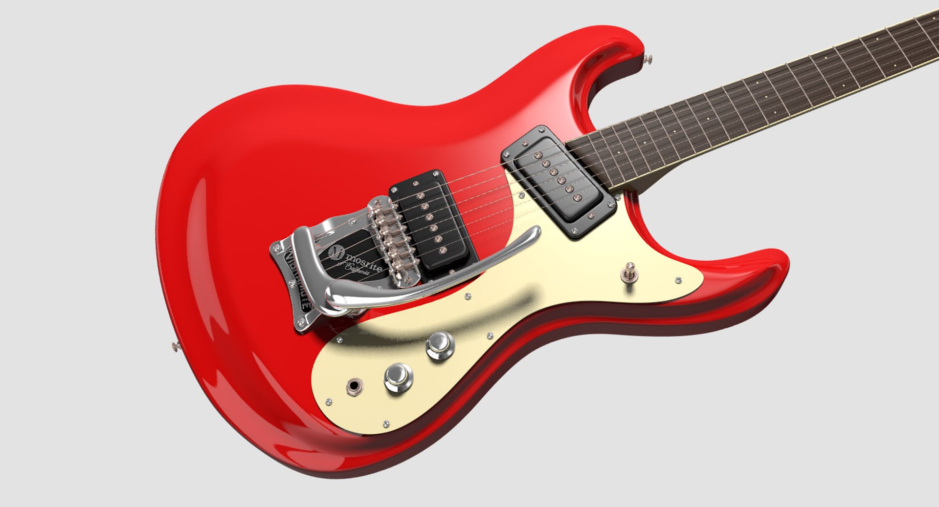 Mosrite Guitar Ventures 3d Model