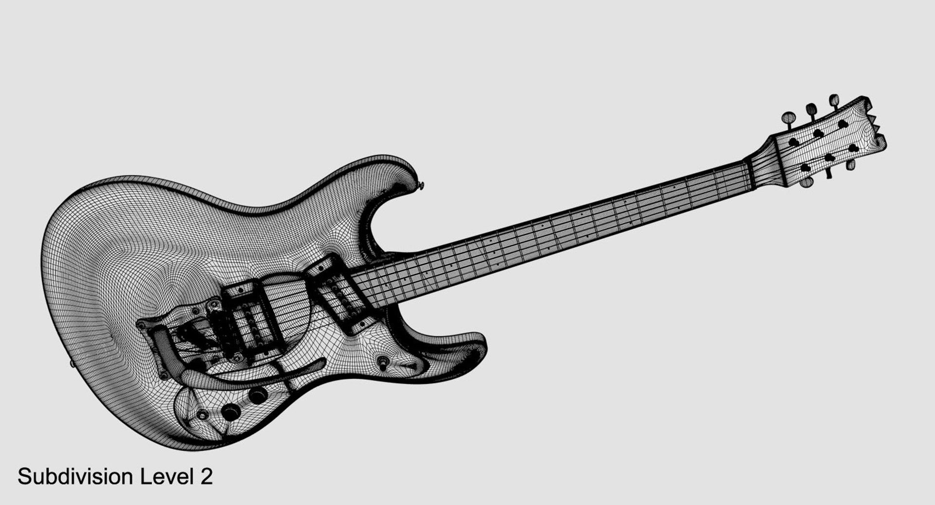 Mosrite Guitar Ventures 3d Model