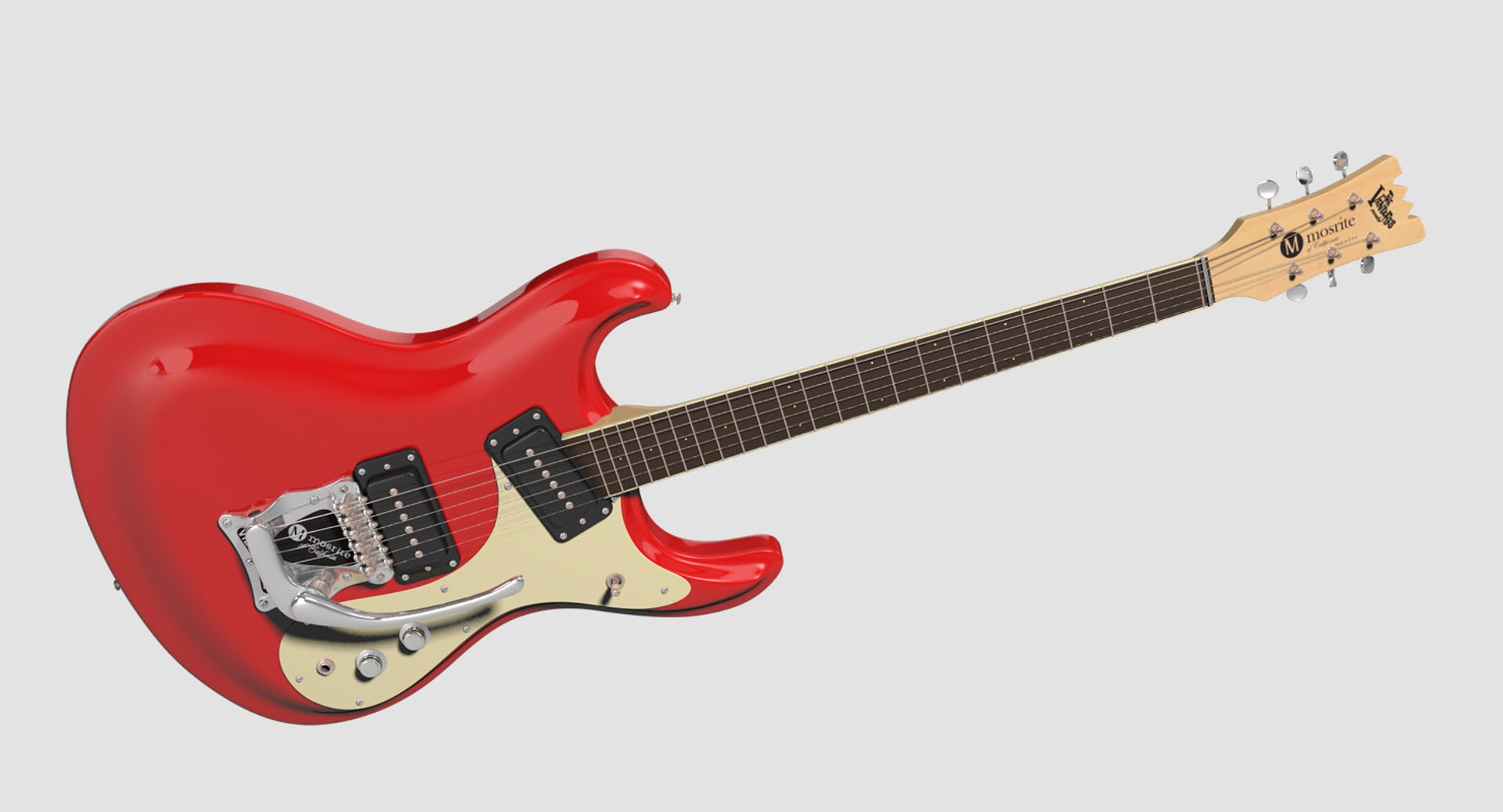 Mosrite Guitar Ventures 3d Model