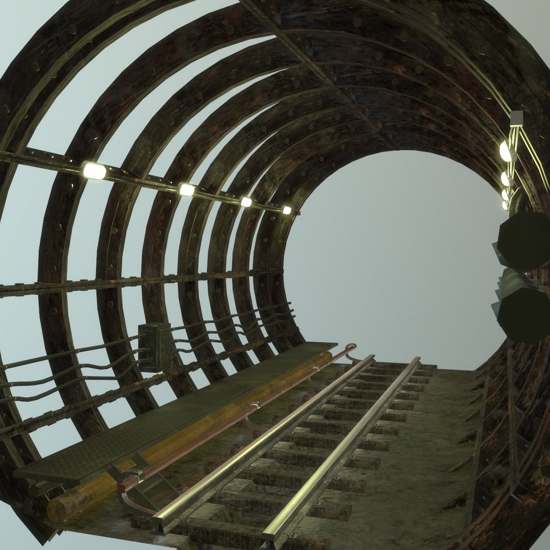 Subway Tunnel 3D Model - TurboSquid 1236588