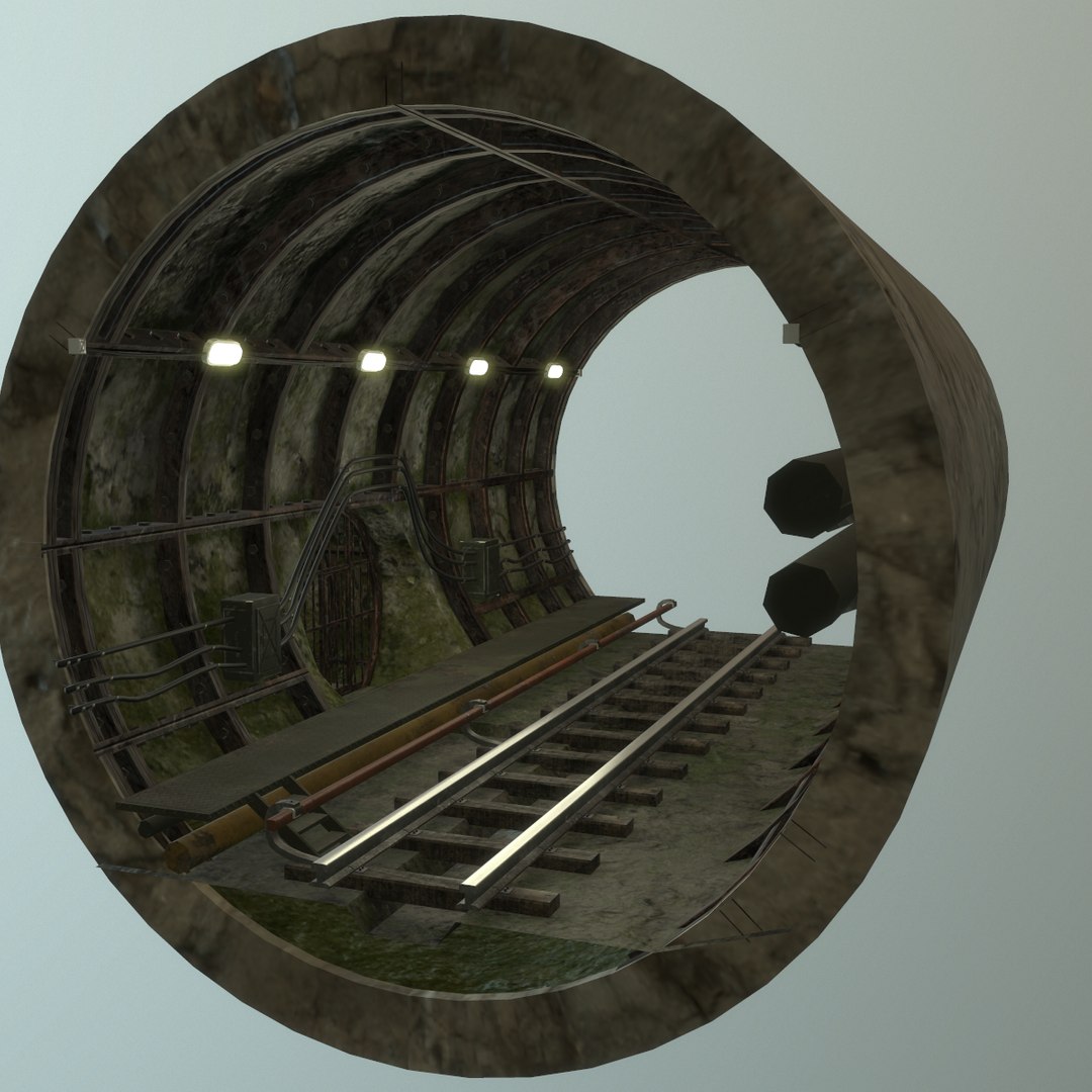 Subway Tunnel 3D Model - TurboSquid 1236588