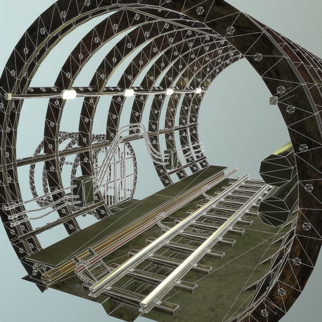 Subway Tunnel 3D Model - TurboSquid 1236588