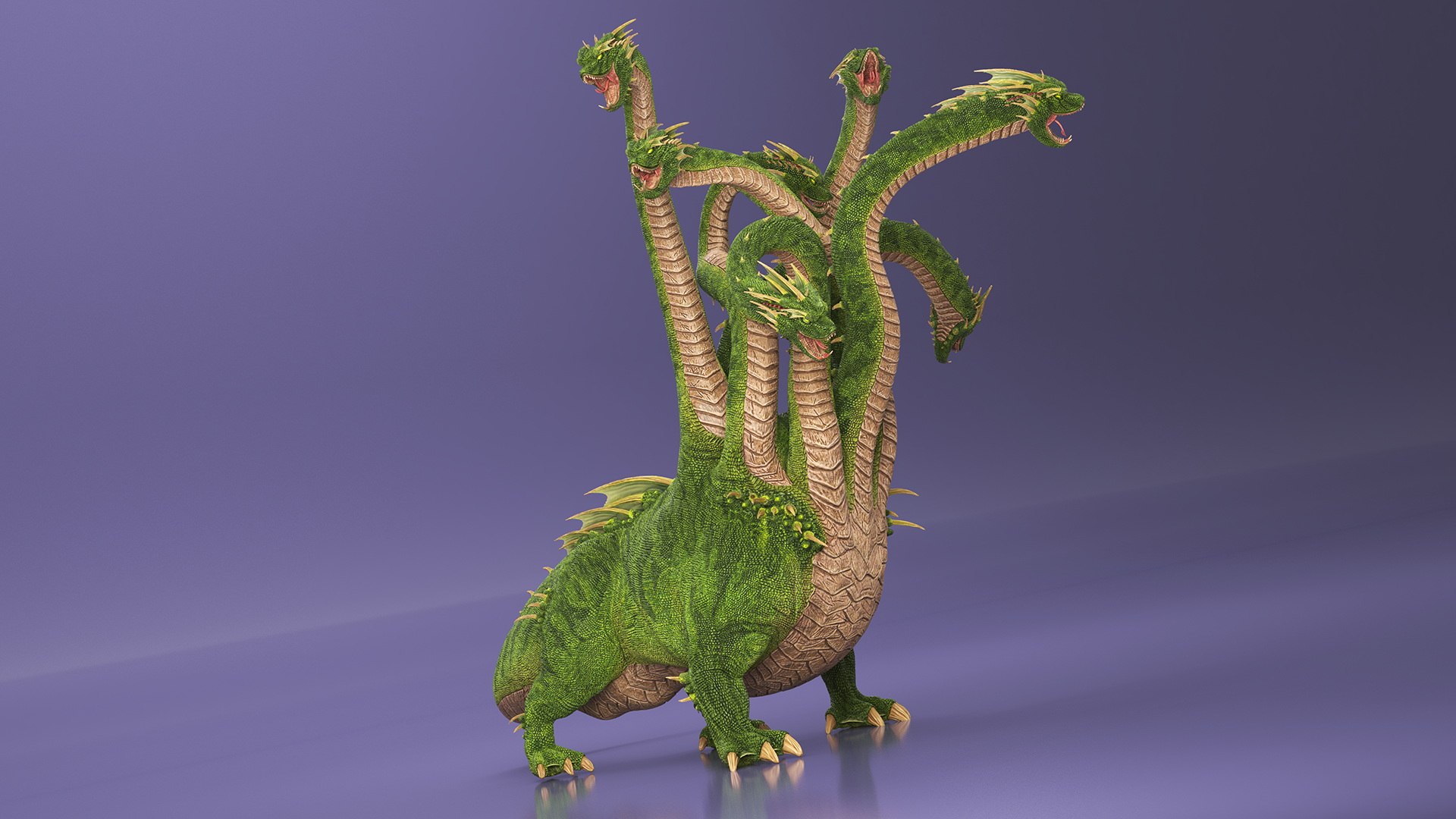 Lernaean Hydra Attack Pose 3D Model - TurboSquid 2267074
