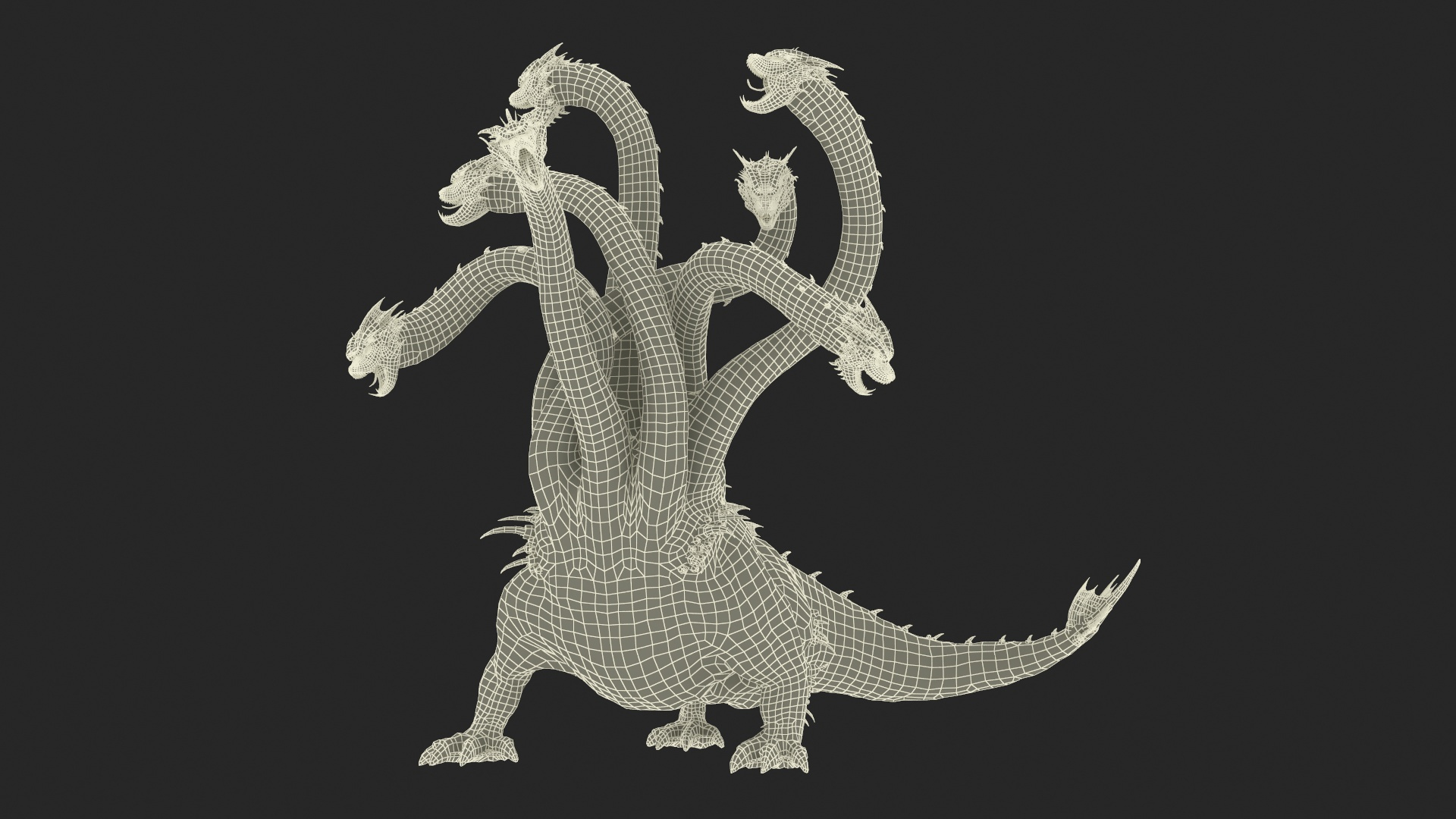 Lernaean Hydra Attack Pose 3D Model - TurboSquid 2267074