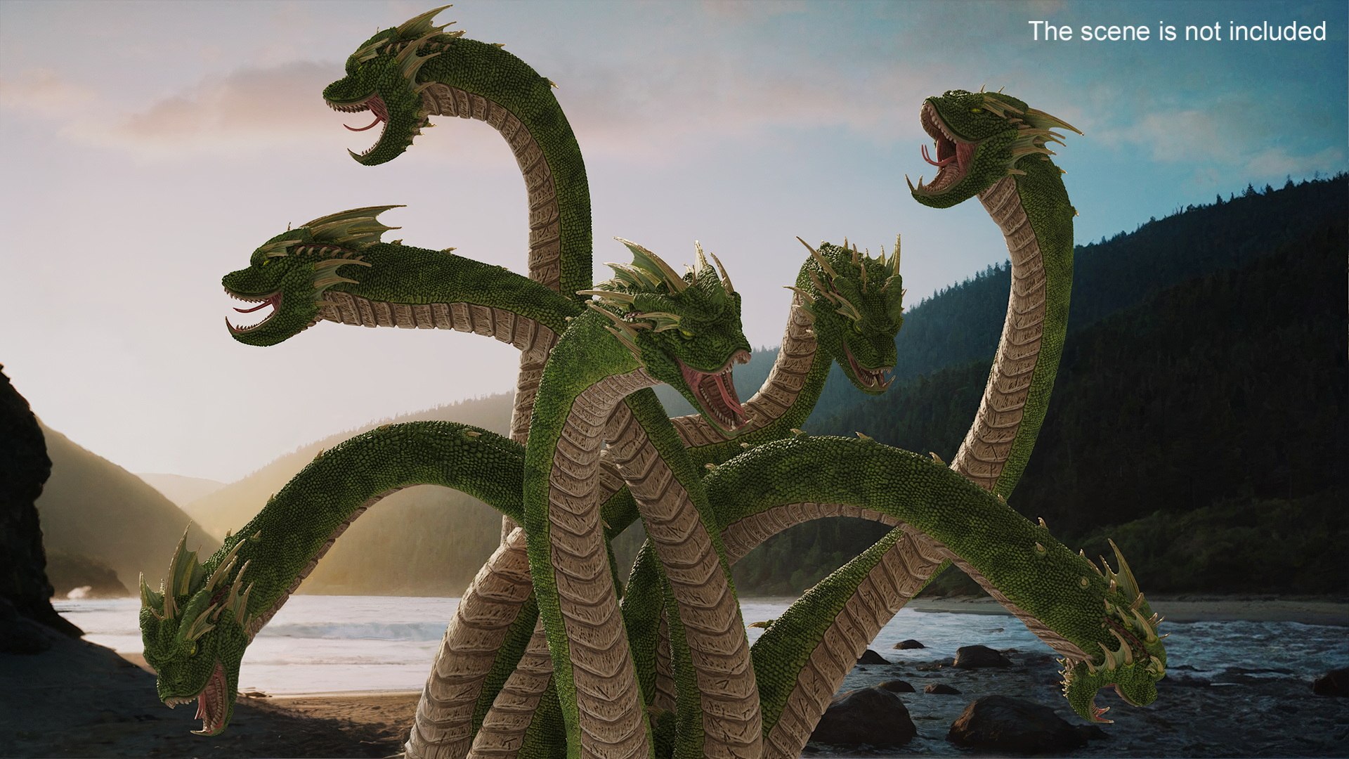 Lernaean Hydra Attack Pose 3D Model - TurboSquid 2267074