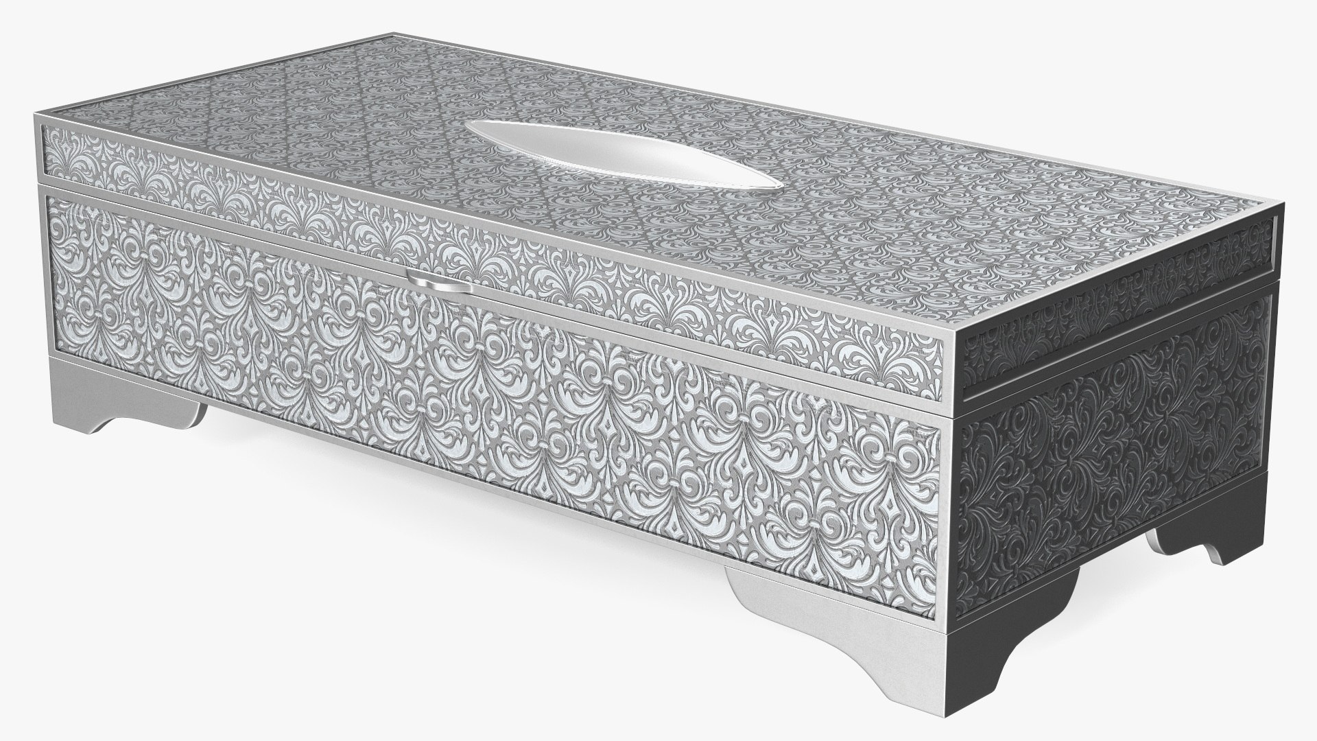 3D Model Silver Jewelry Box - TurboSquid 2097624