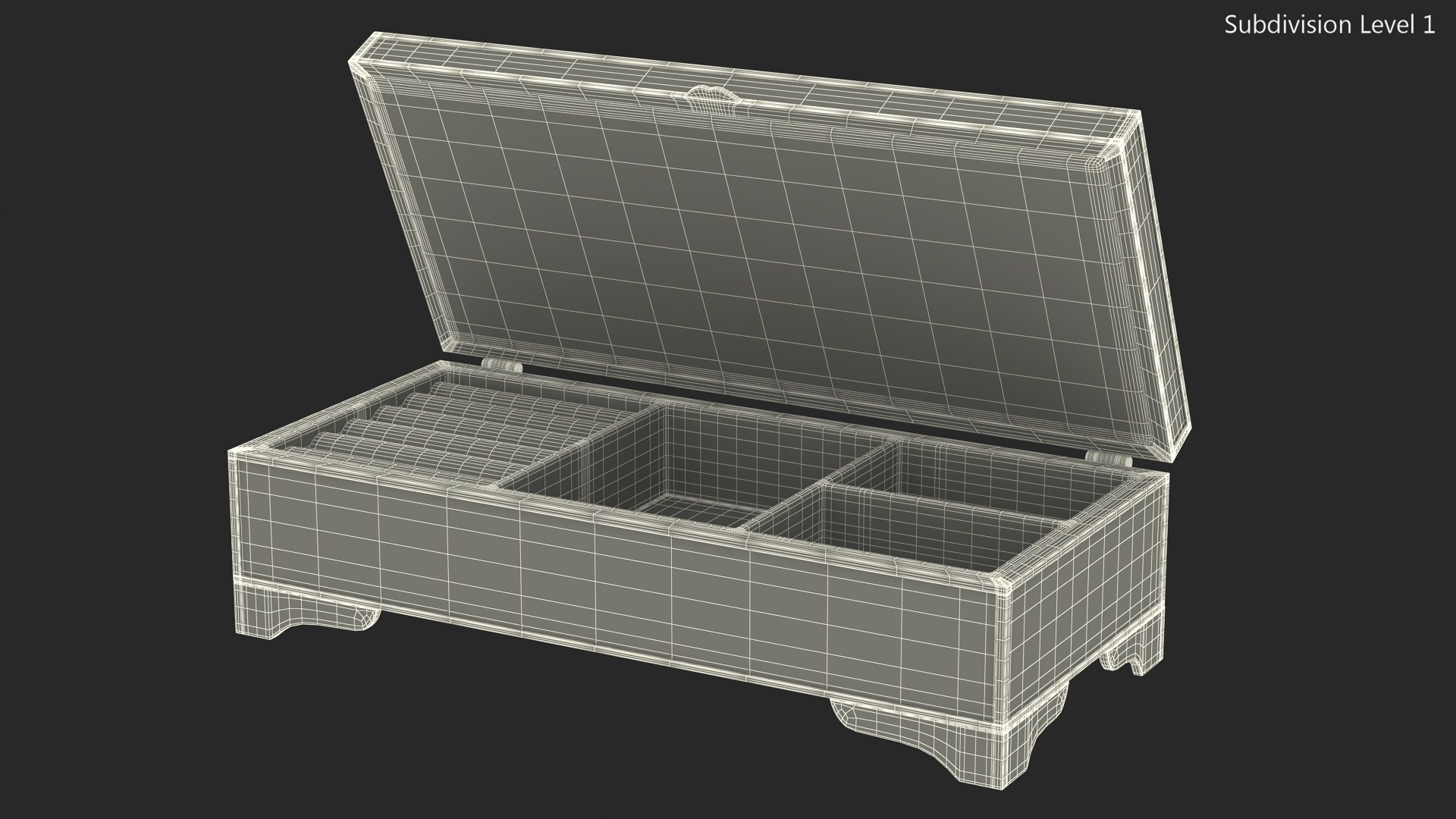 3D Model Silver Jewelry Box - TurboSquid 2097624