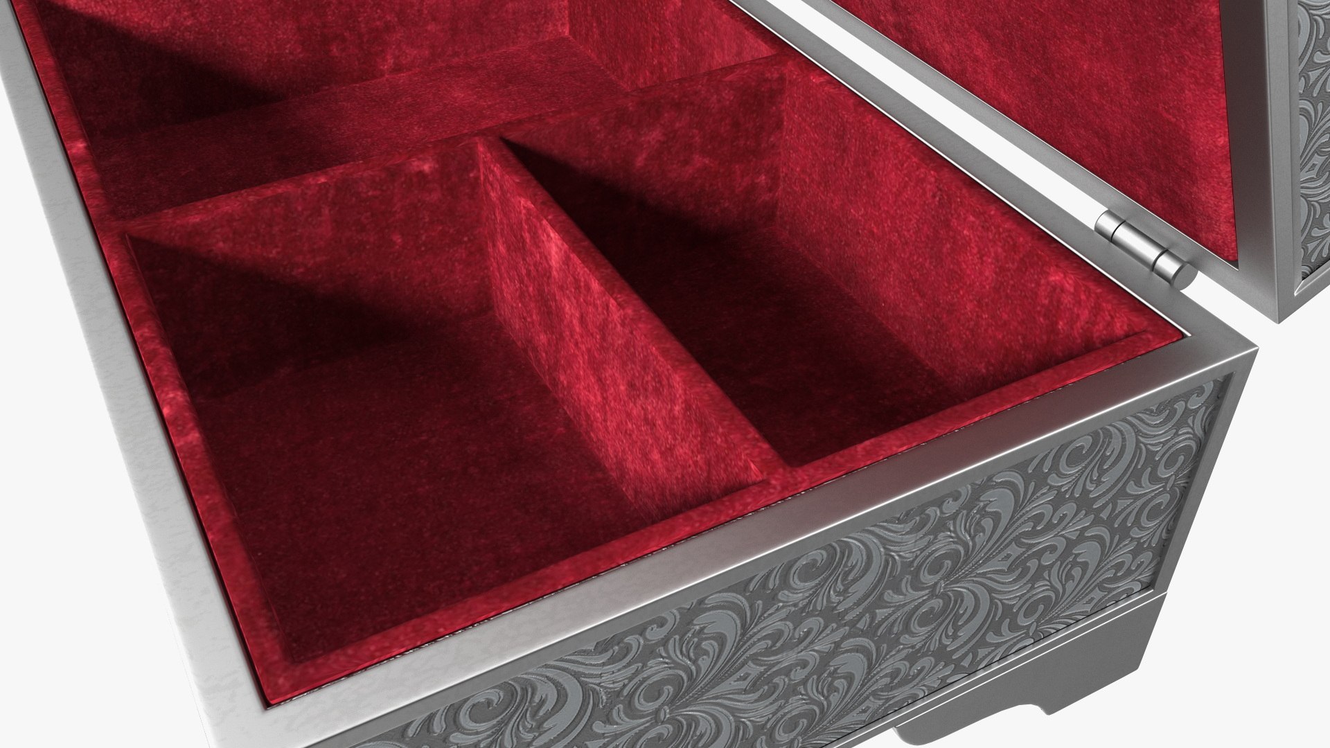 3D Model Silver Jewelry Box - TurboSquid 2097624