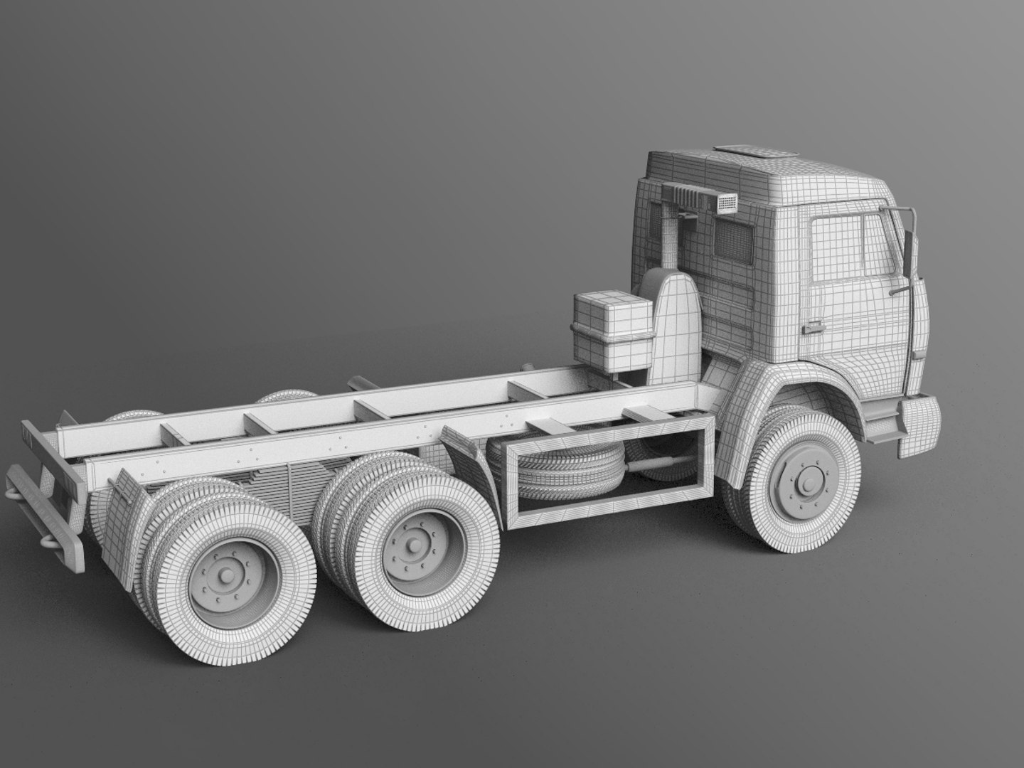 3d Model Kamaz Truck