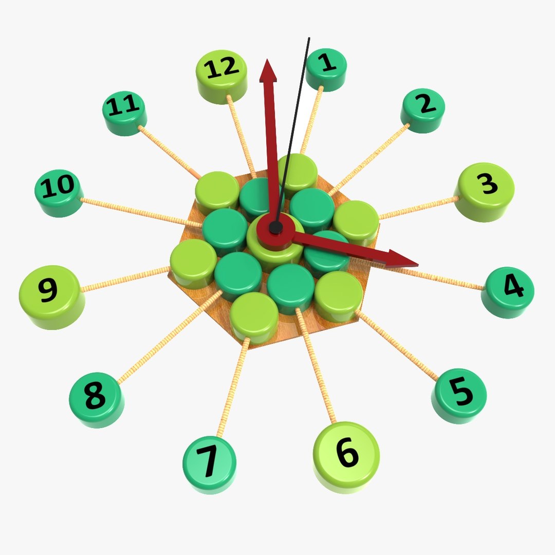 3D Wall Clock - TurboSquid 2106218