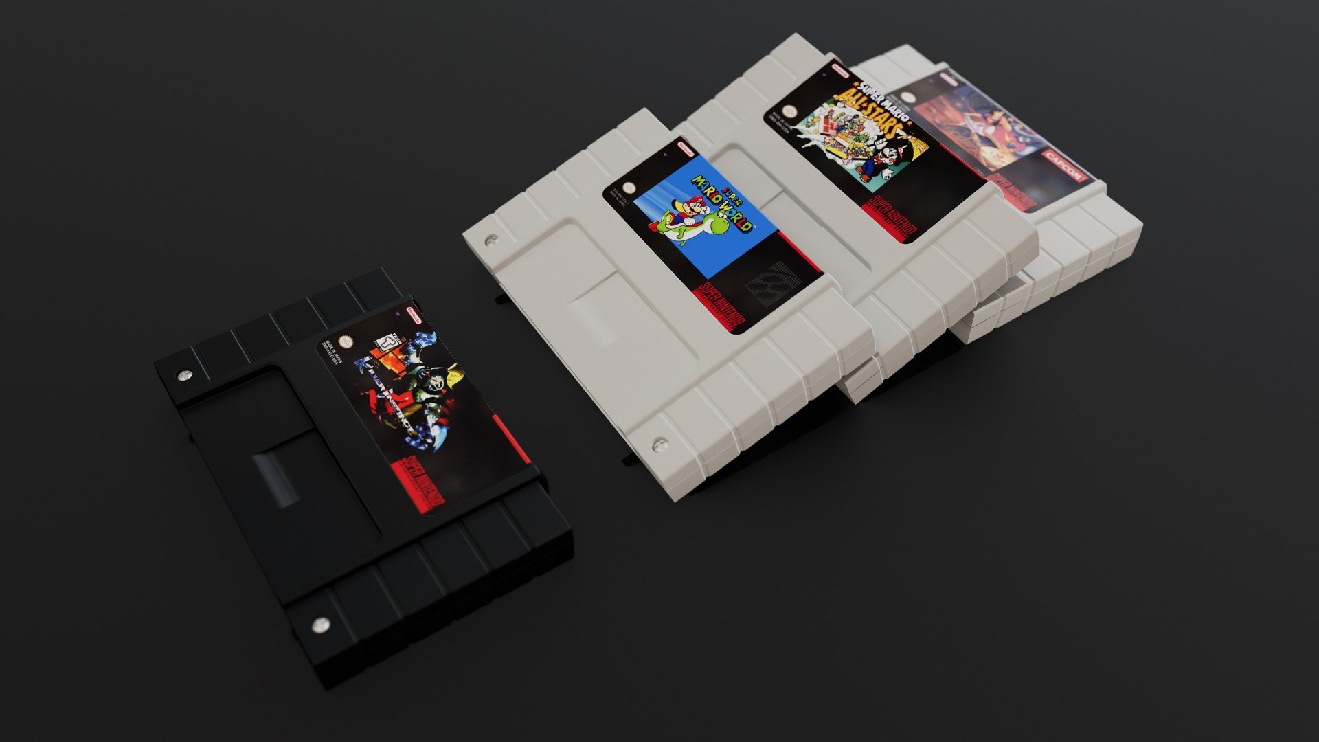 Retro Game Cartridges 3D - TurboSquid 2016832