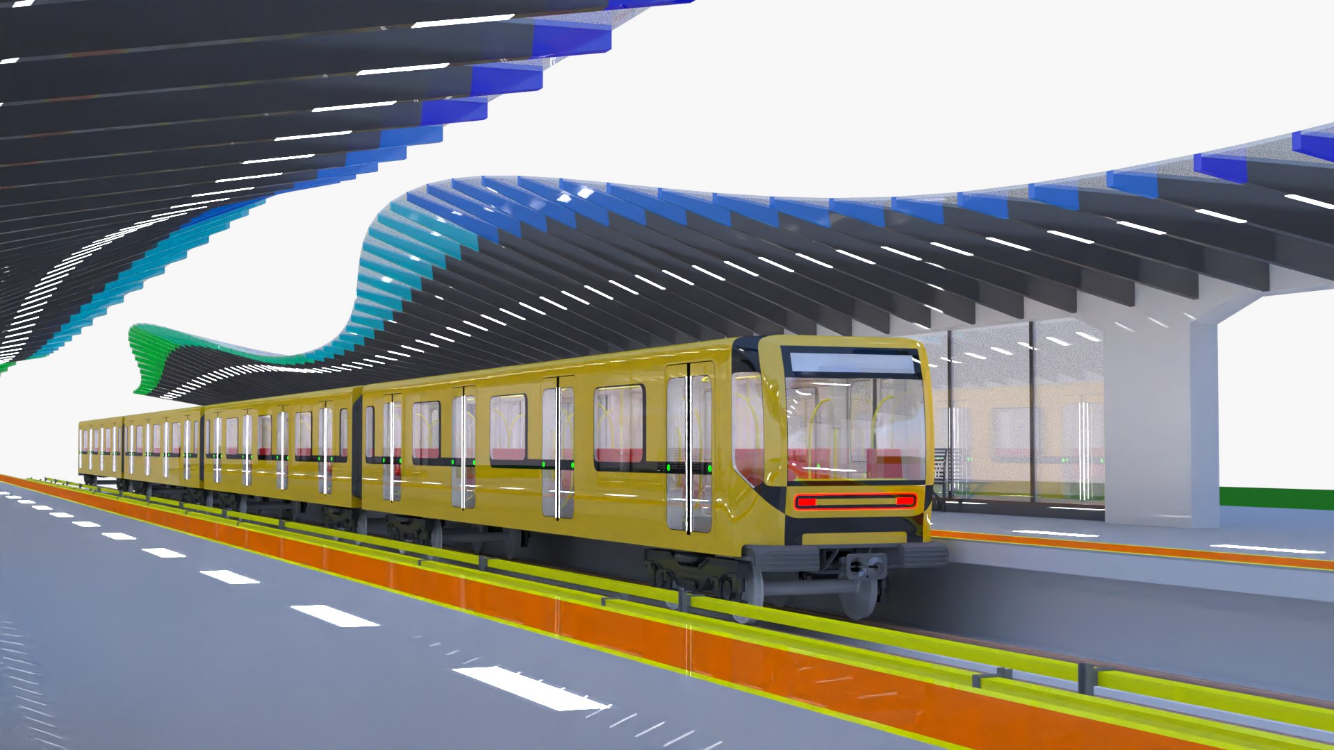 Metro Stations Concepts 3D Model - TurboSquid 2161596