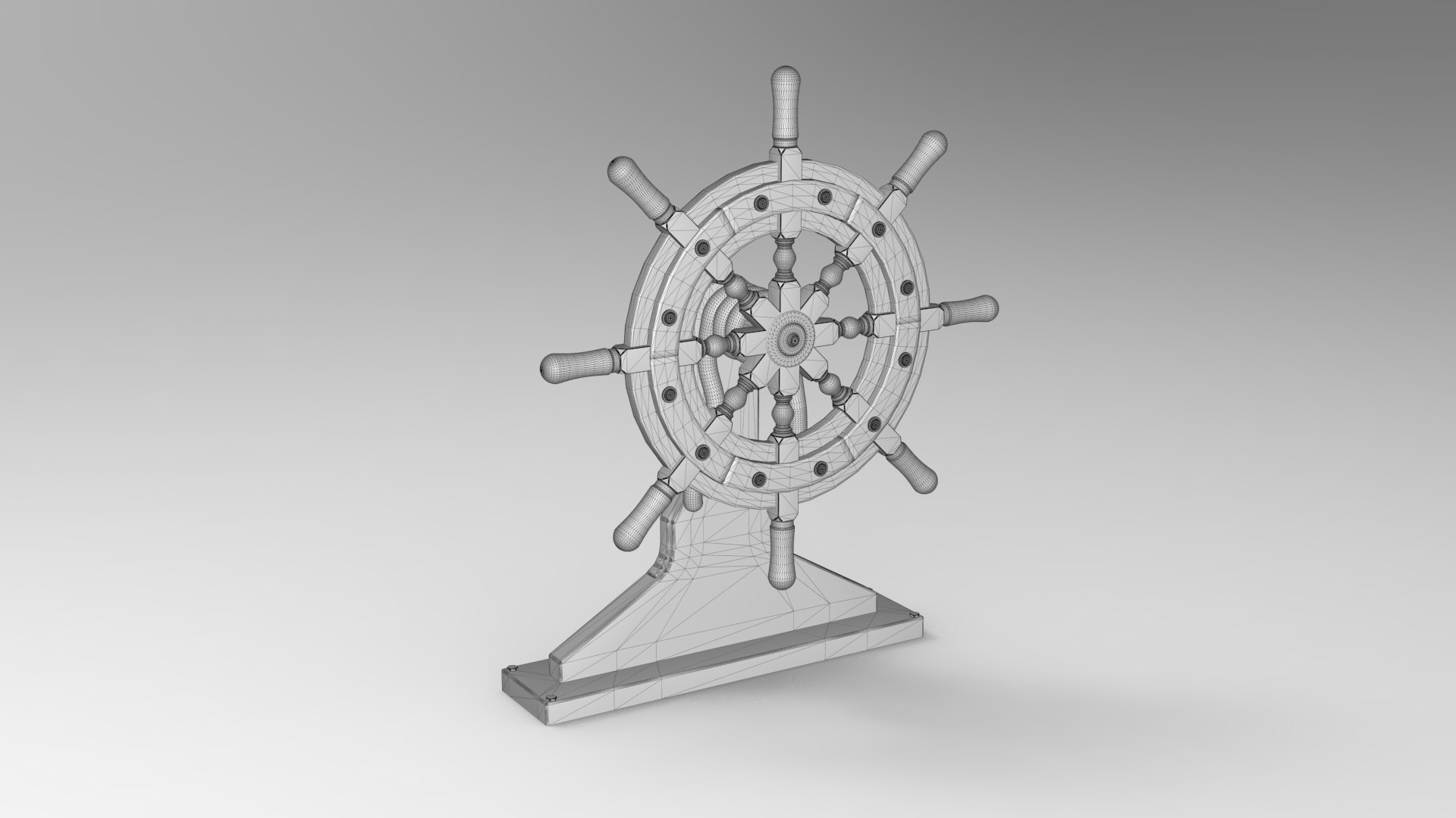 3D Ship Wheel Model - TurboSquid 1748850
