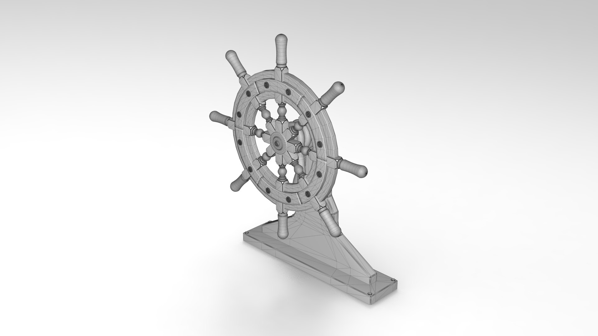 3D Ship Wheel Model - TurboSquid 1748850