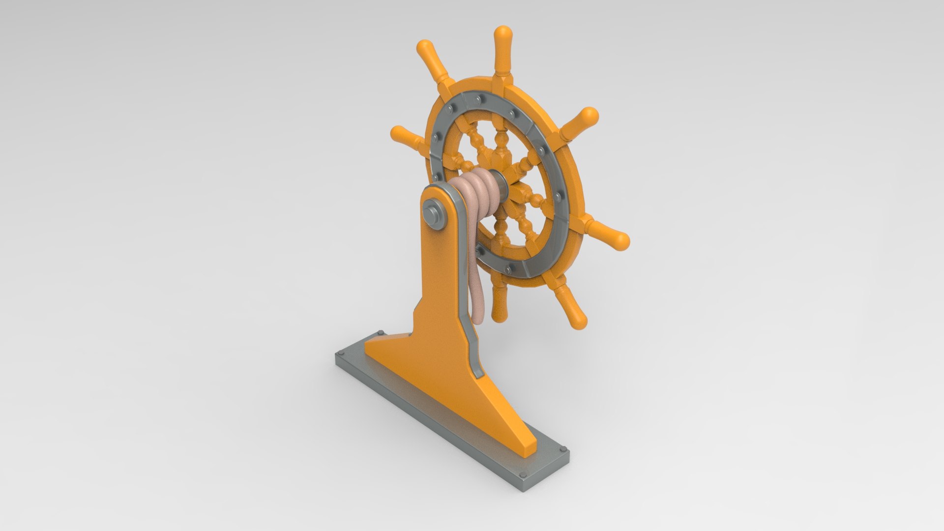 3D Ship Wheel Model - TurboSquid 1748850