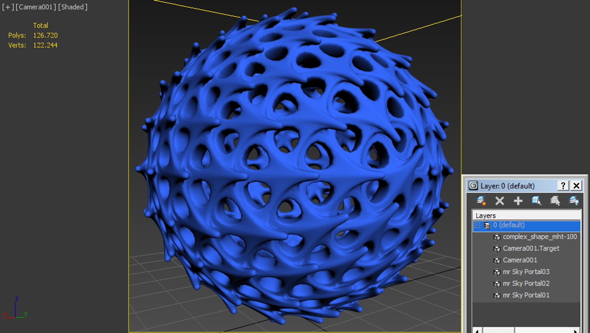 complex shape 3d model