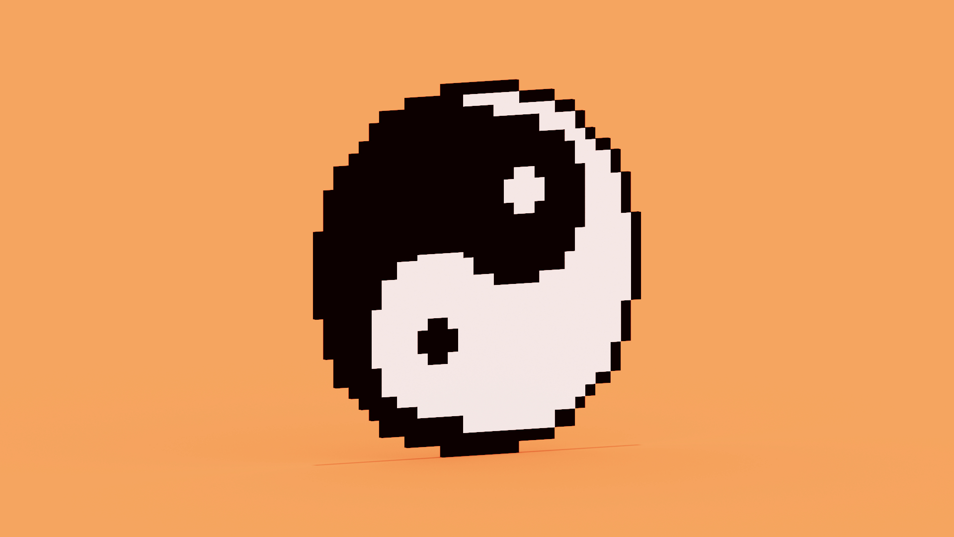 Pixel Yin Yang 3D Model - TurboSquid 1885714