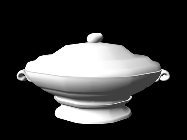 soup tureen 3d model