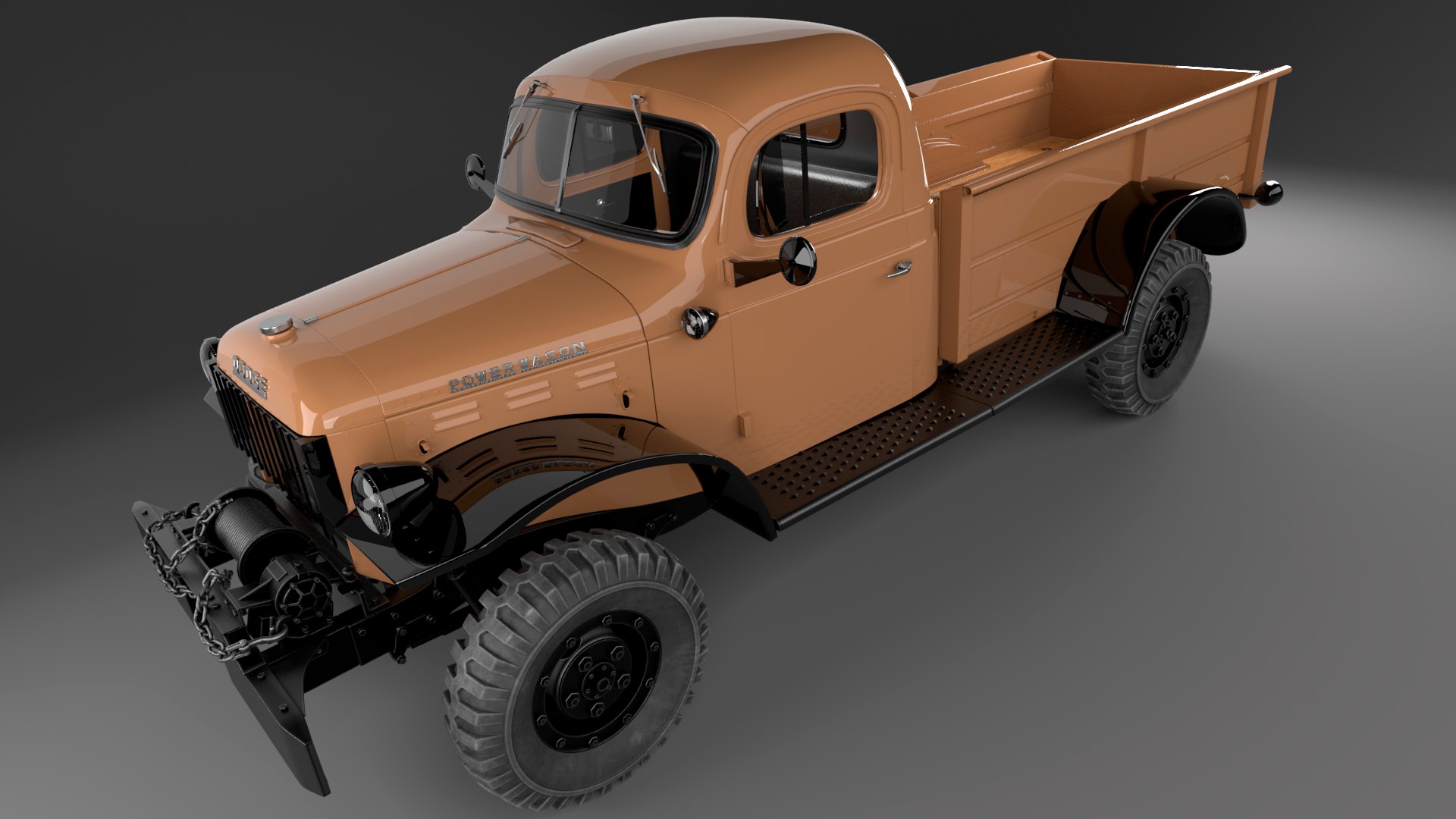 3D power wagon model - TurboSquid 1665403