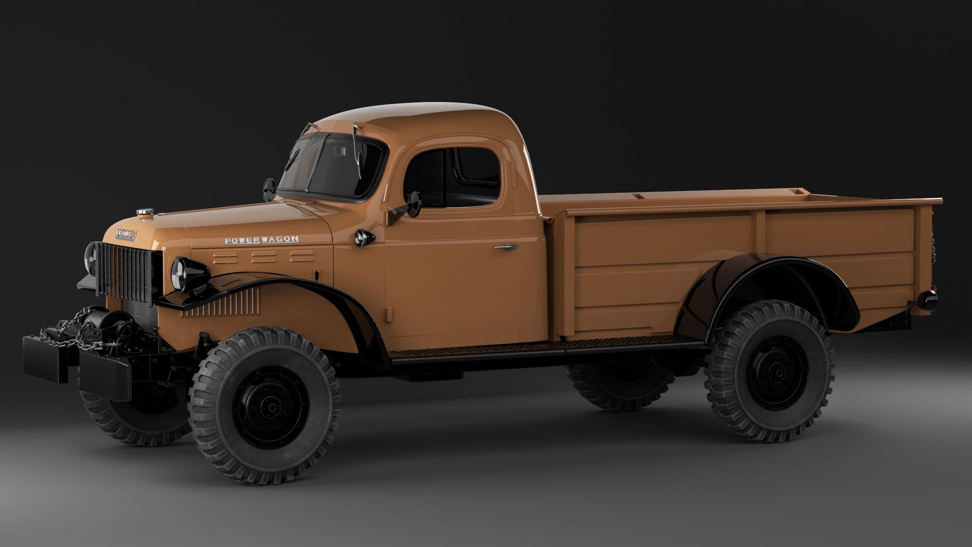 3D power wagon model - TurboSquid 1665403
