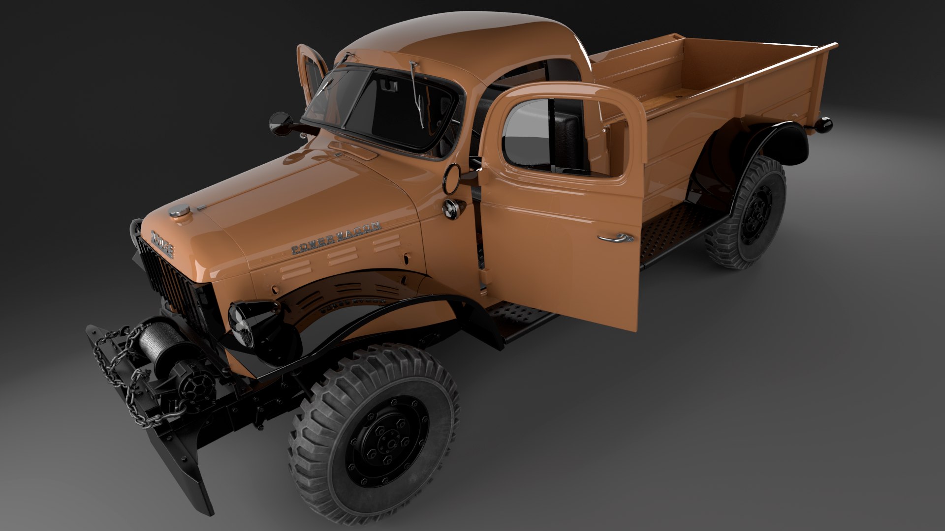 3D power wagon model - TurboSquid 1665403