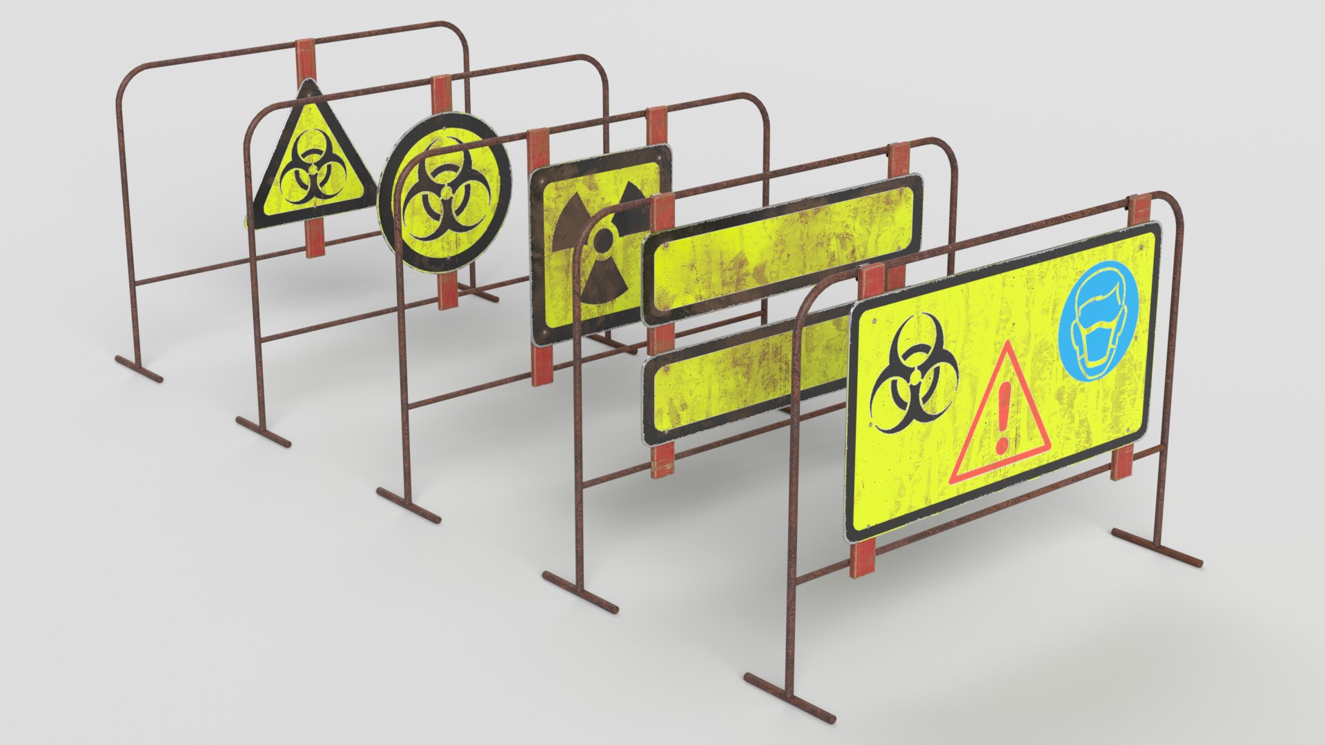 Temporary traffic sign model - TurboSquid 1678564
