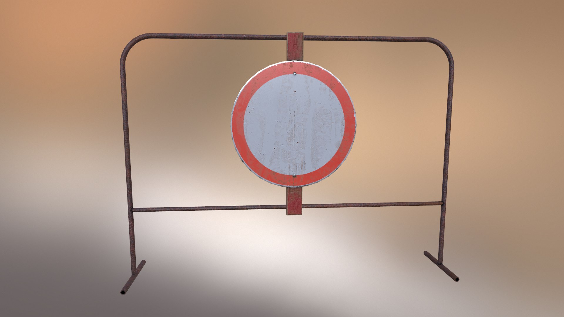 Temporary traffic sign model - TurboSquid 1678564