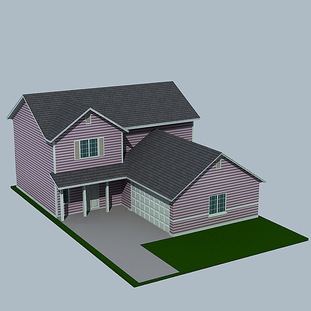 15 Houses 3d Model