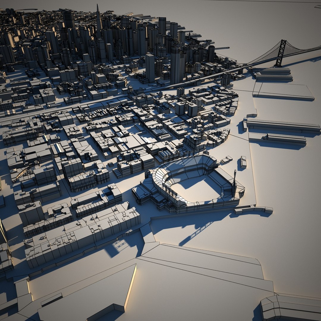3d San Francisco Skyline