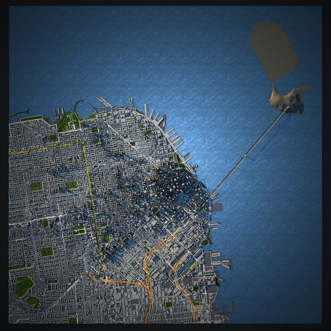 3d San Francisco Skyline