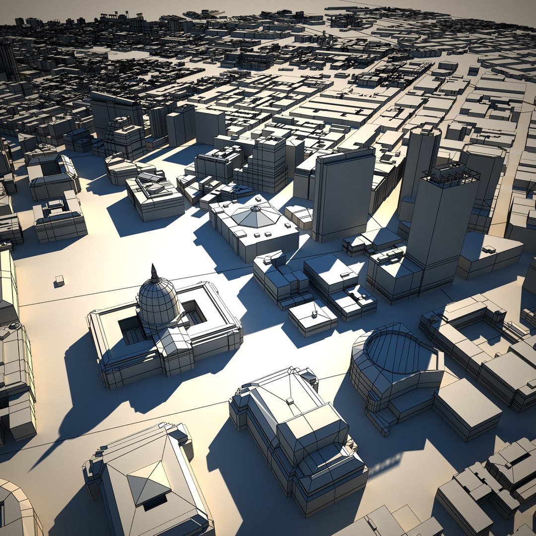 3d San Francisco Skyline